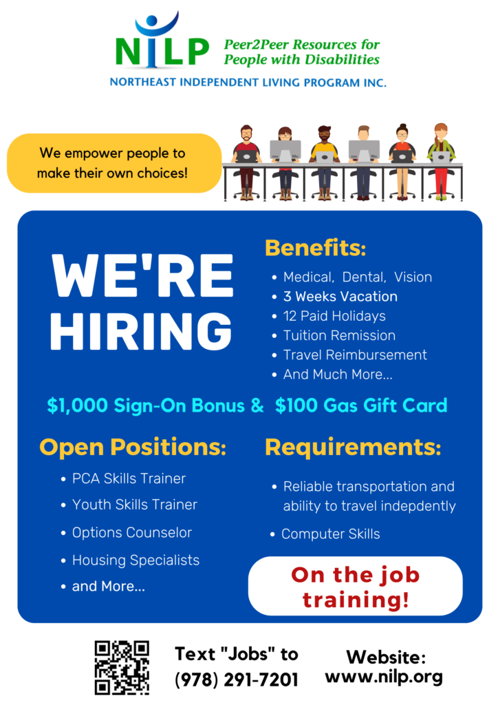 Careers at NILP | Northeast Independent Living Program